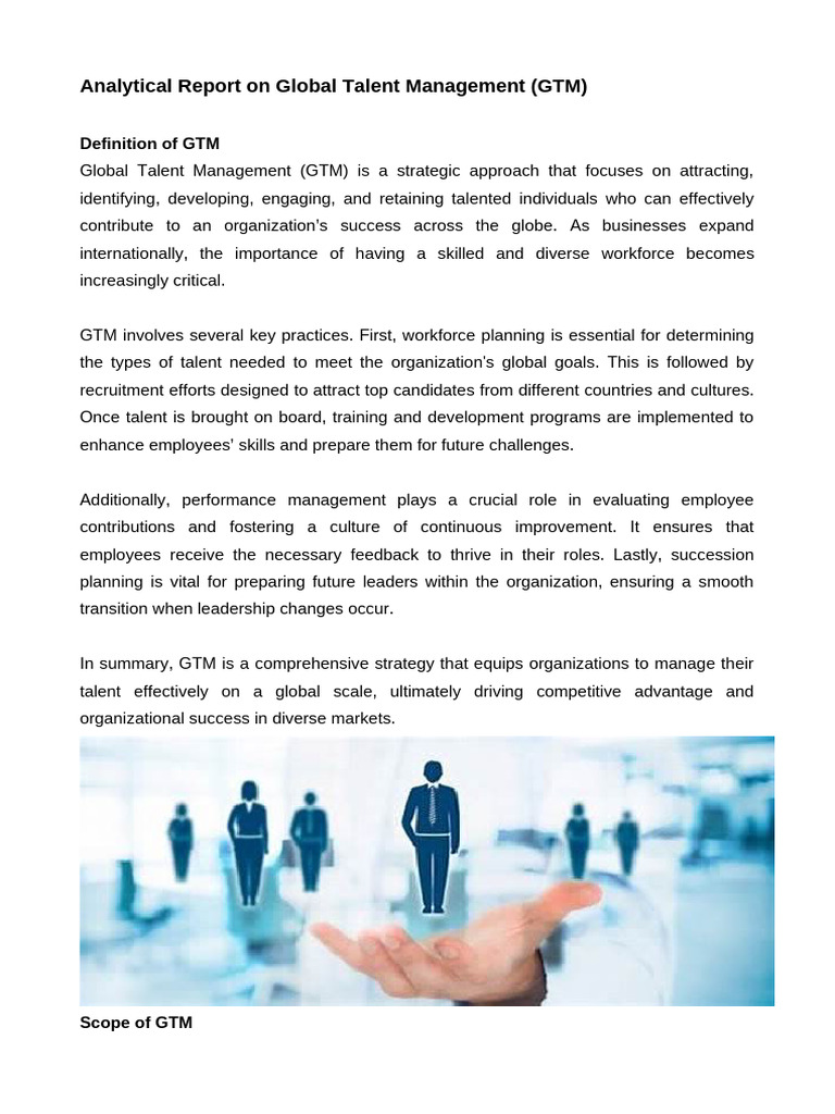 Global Talent Management | PDF | Talent Management | Recruitment