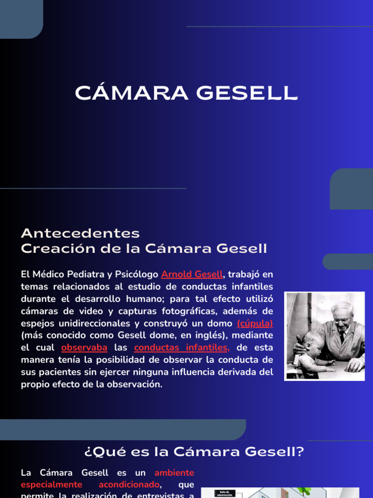 Cámara Gesell y Teoría de Gesell | PDF | Las emociones | Sicología