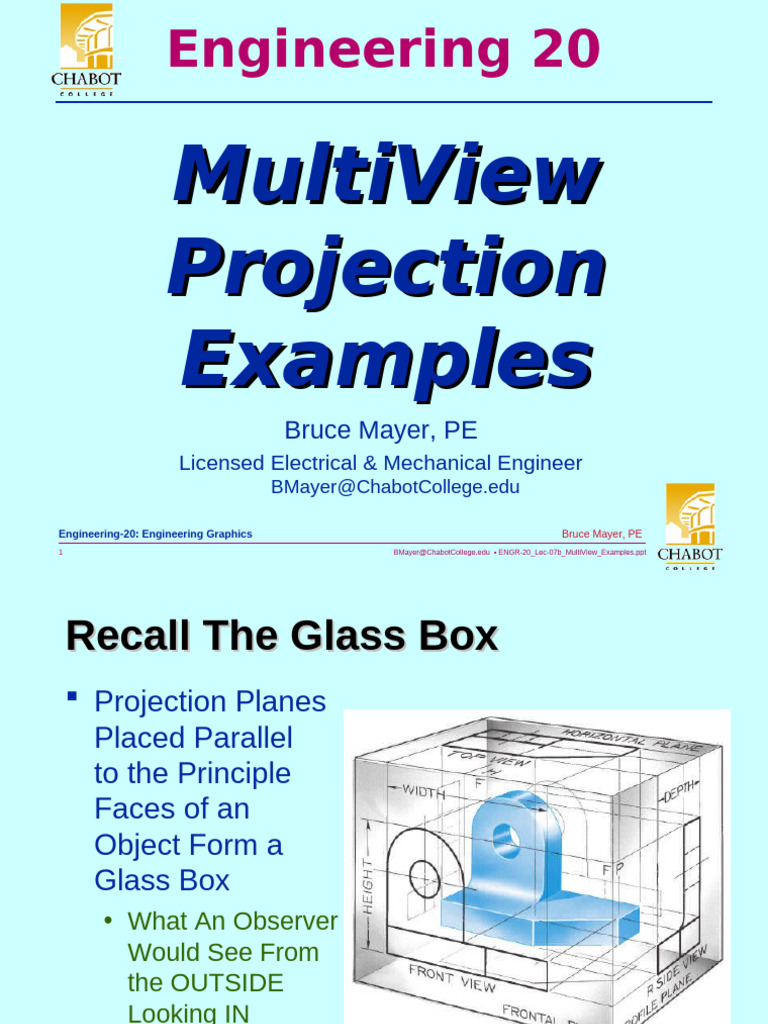 ENGR-20 Lec-07b Sp05 MultiView Projection Examples | PDF