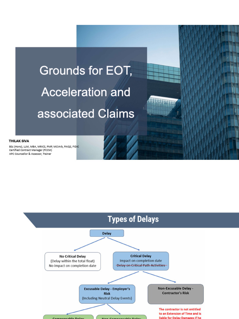 All About Delay, EOT, Acceleration and Prolongation | PDF | Employment | Economies