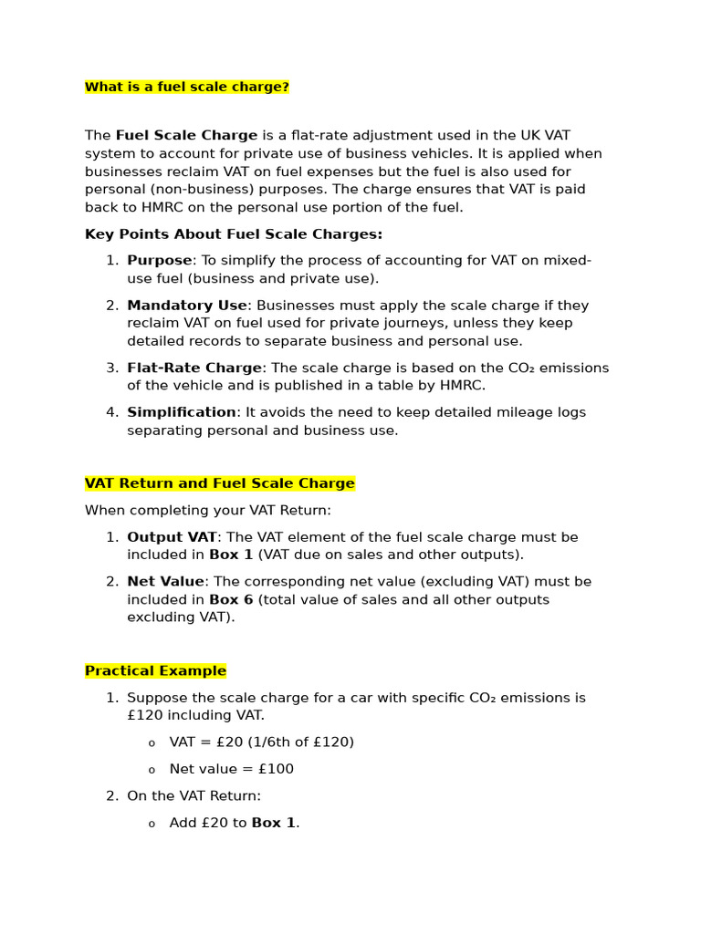 Understanding Fuel Scale Charges | PDF | Value Added Tax | Economies