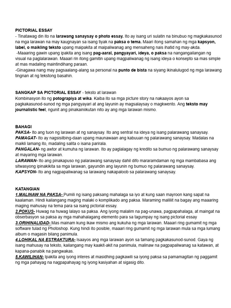 Pictorial Essay | PDF