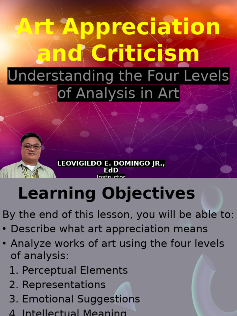 Four Levels of Art Analysis Explained | PDF