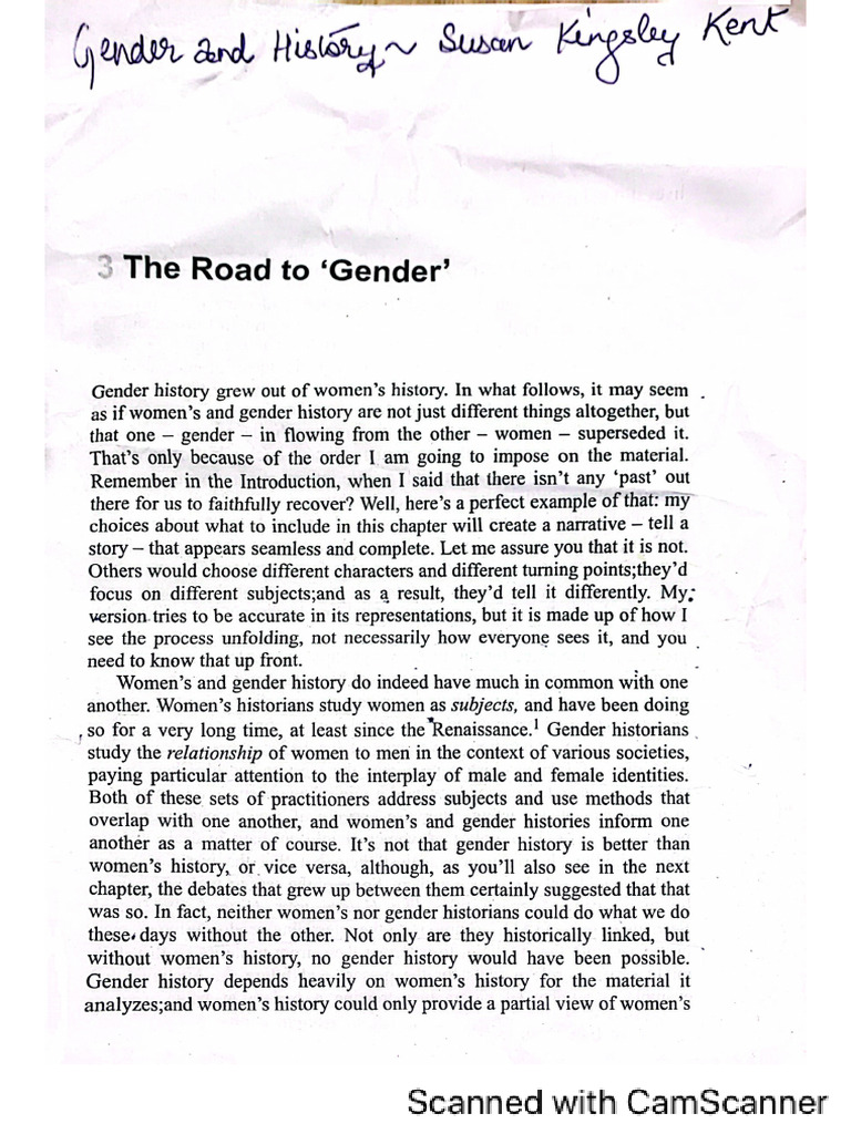 Gender and History Susan Kingsley Kent | PDF