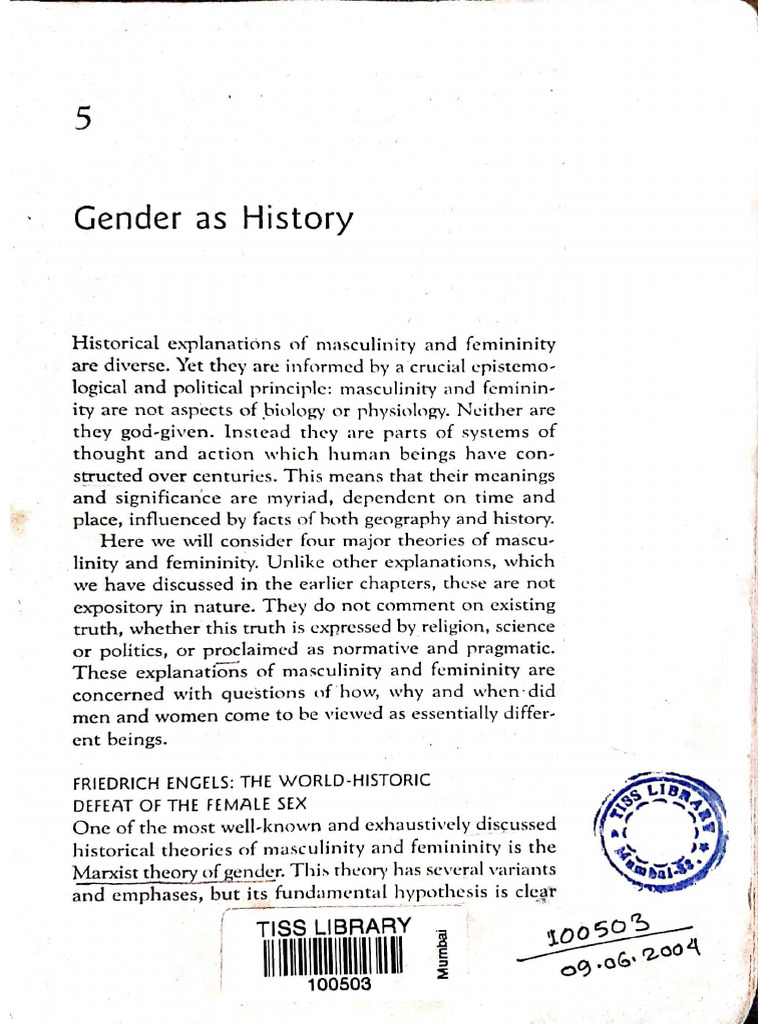 Theories of Gender in Historical Context | PDF | Marxism | Truth