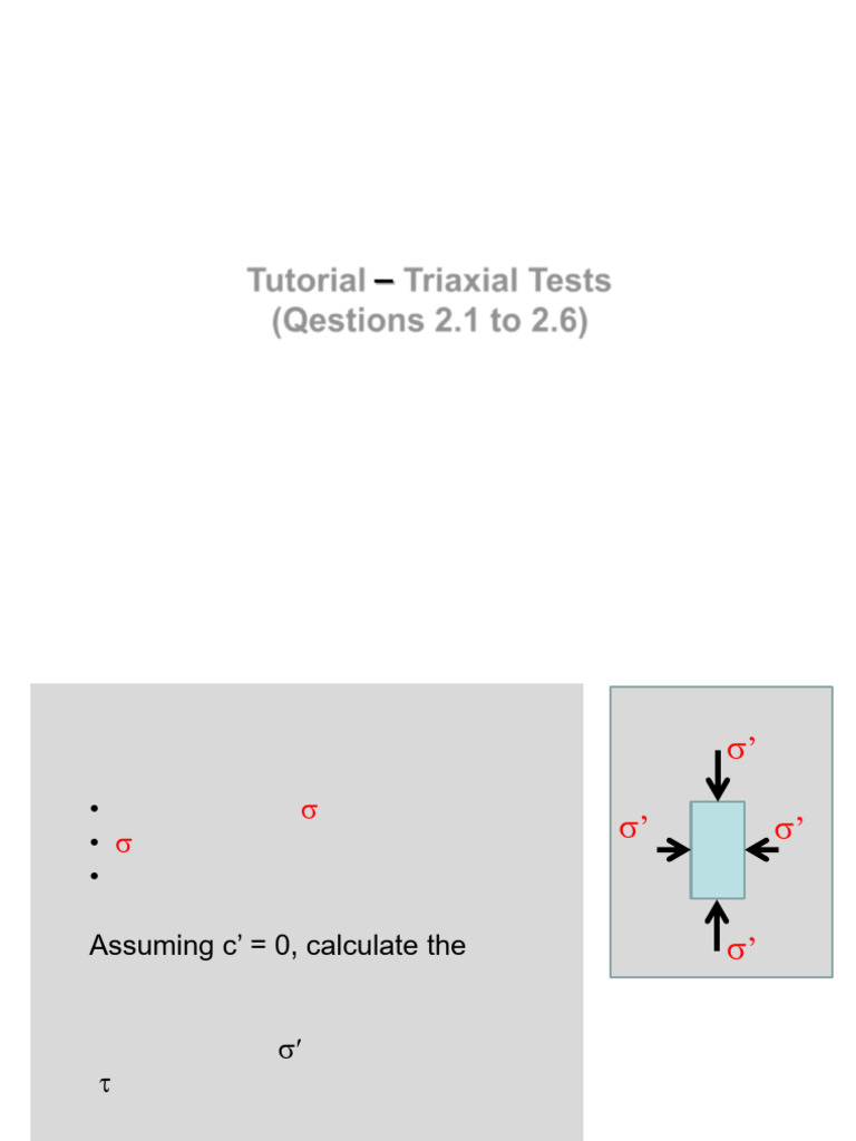 Tutorial Lecture 2 Solutions Q2.1 2.5 | PDF | Deformation (Engineering ...