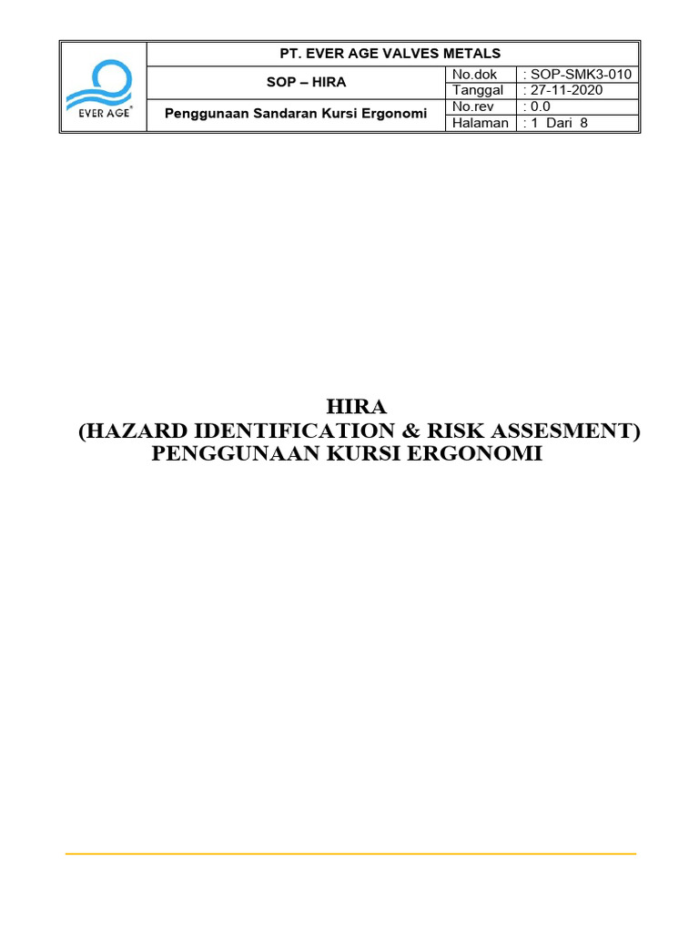Prosedur HIRA Full Format | PDF