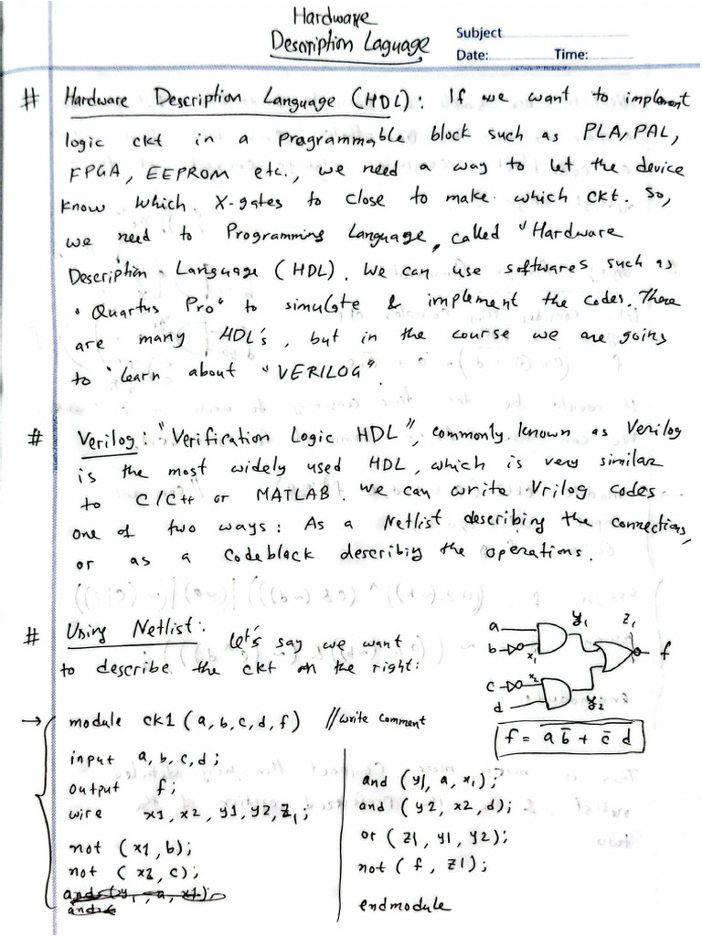 Hardware Description Language | PDF