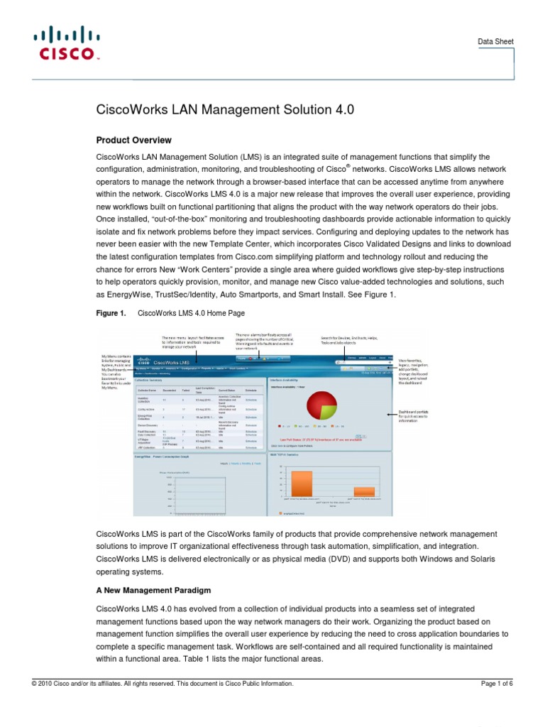 Ciscoworks Lan Management Solution 40 Product Overview Pdf