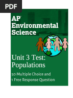 Unit 3 APES Population Review Guide | PDF | Population | Demography