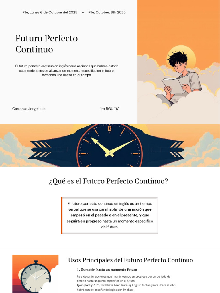 Dominando El Futuro Perfecto Continuo PDF | PDF | Lingüística