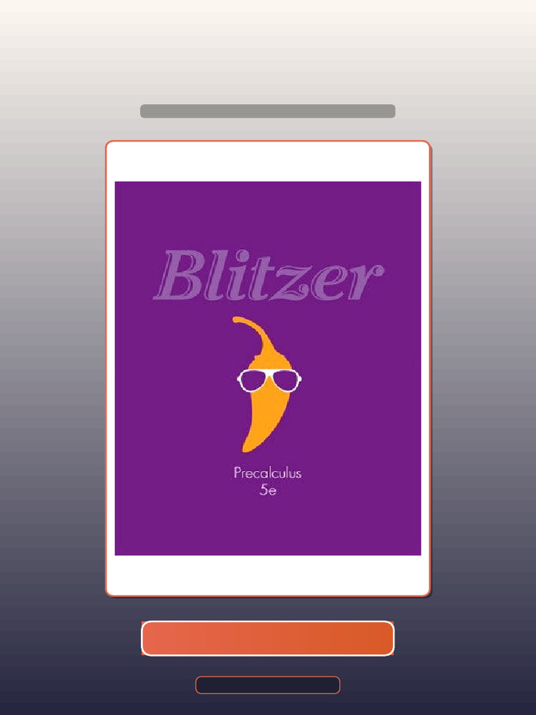 Precalculus 5th Edition Blitzer Full Version | PDF | Science | Multiple ...