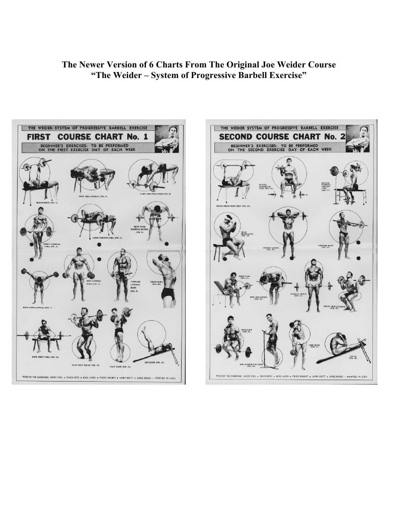 Joe Weider New and Org Charts