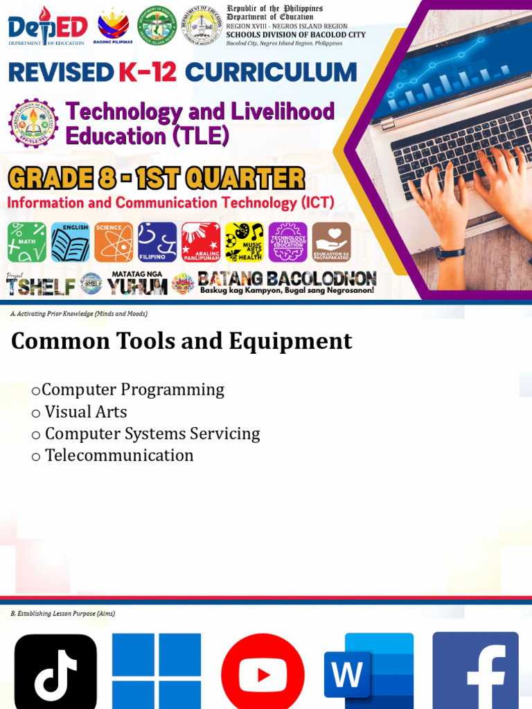 TLE8 Teaching Demonstration (PowerPoint) | PDF | Application Software ...