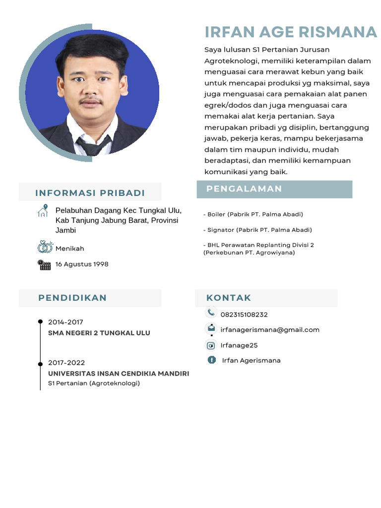 CV Irfan Fresh Graduate - PDF 20251011 074218 0000 | PDF