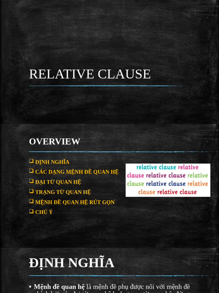 Relative Clause | PDF