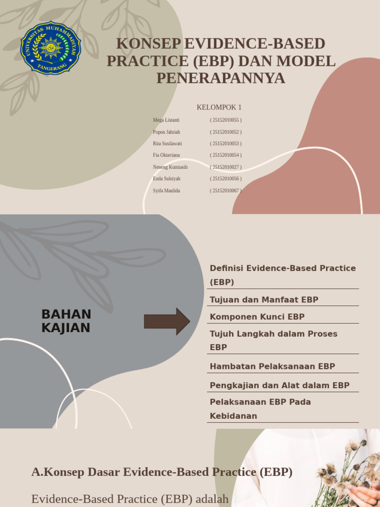 Konsep Evidence-Based Practice (Ebp) Dan Model | PDF