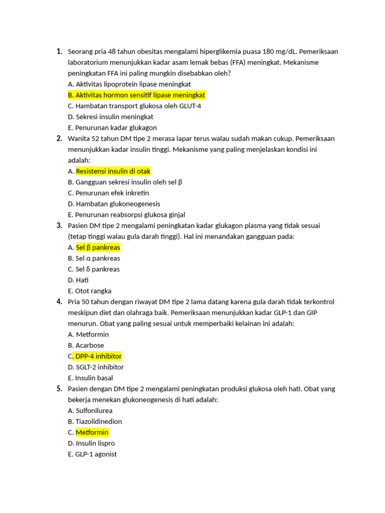 Soal Endokrin Style by Alind | PDF