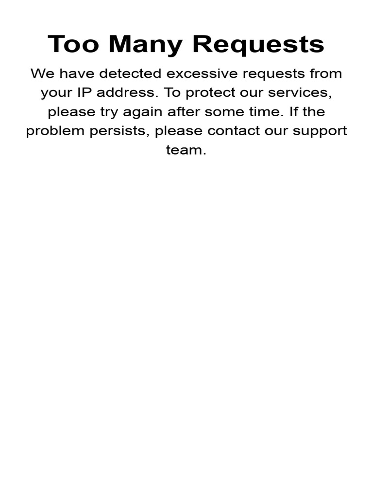 Too Many Requests | PDF