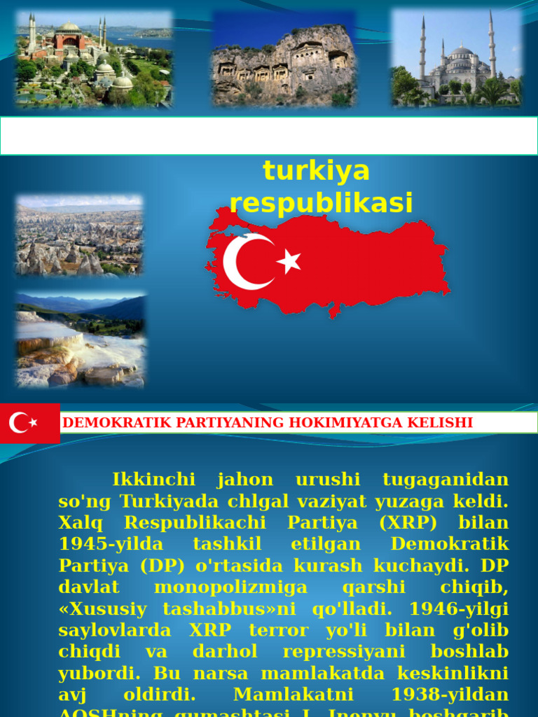Turkiya. Slayd | PDF
