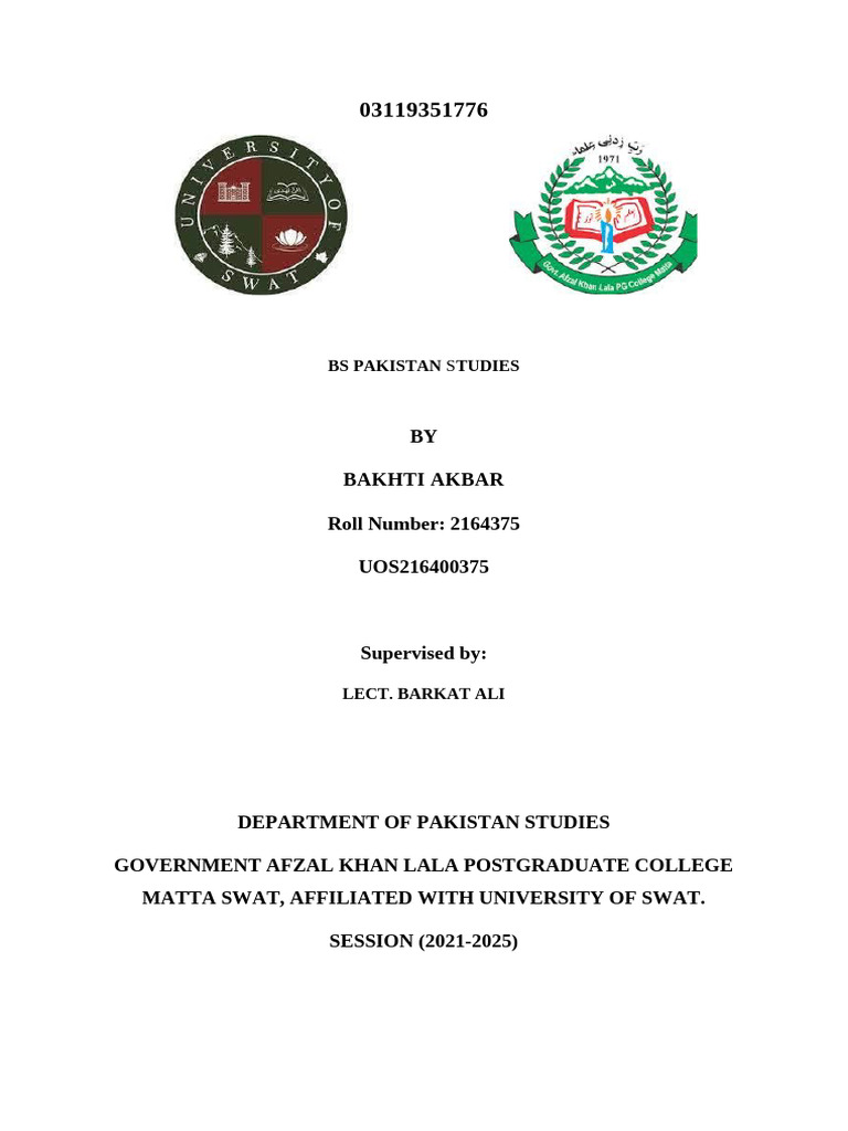 Bakhti Theisis Title | PDF