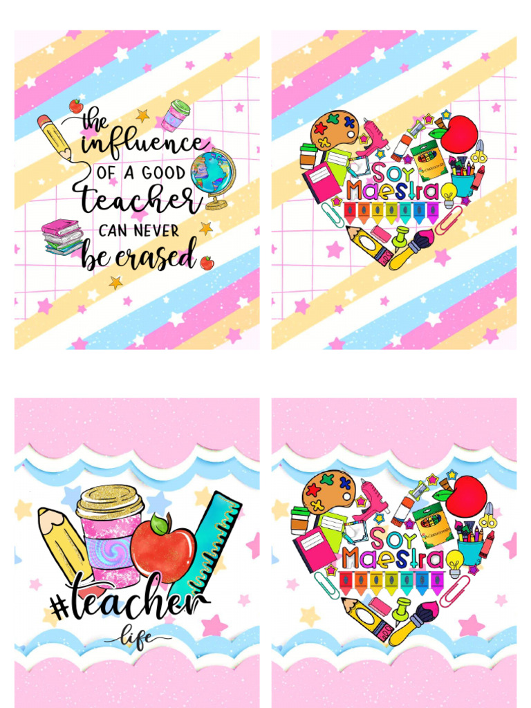 Portadas Teacher Un Cuarto de Carta | PDF