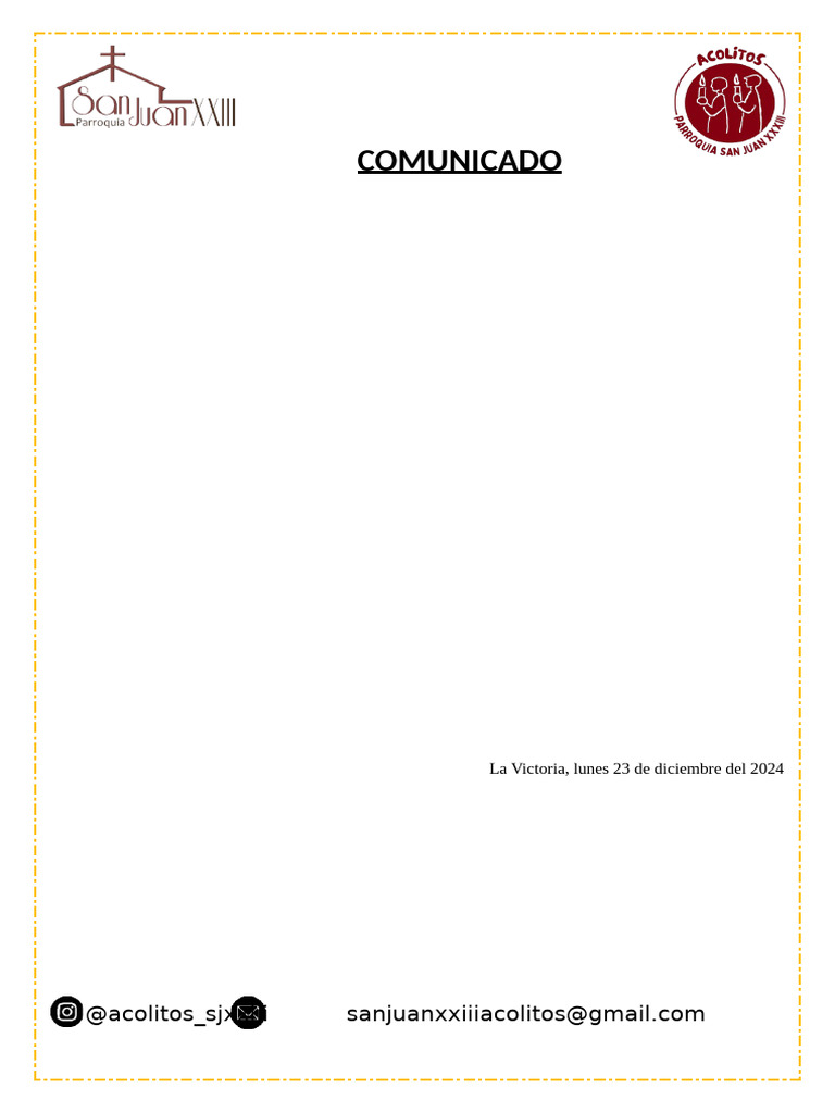 Documento Base de Comunicado | PDF