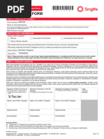 Singlife B90 Application Declaration | PDF