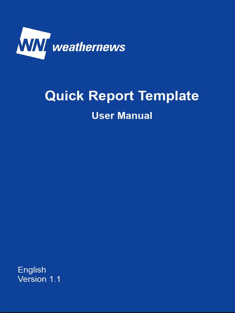 Quick Report Template User Manual | PDF | Computer File | Zip (File Format)