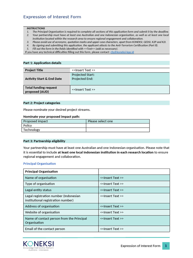 Expression of Interest Formenglish09102025 | PDF