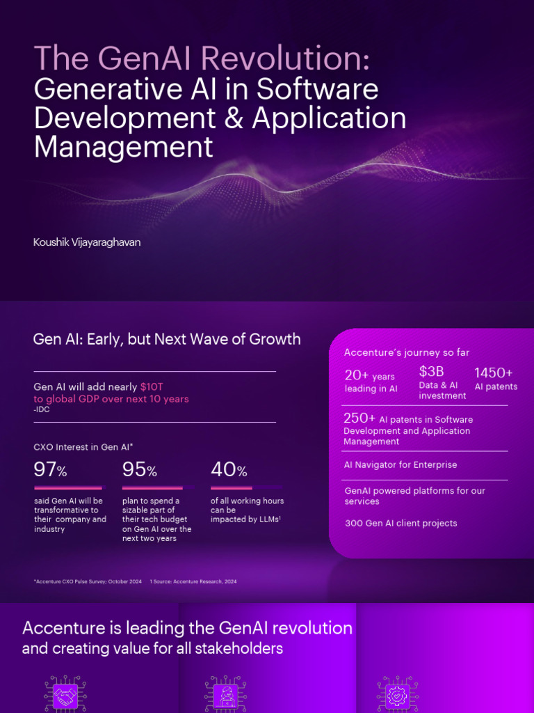 Accenture's GenAI in App Development | PDF | All Rights Reserved | Software
