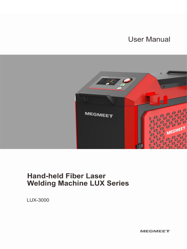 LUX-3000 Laser Welding Machine Manual | PDF | Welding | Construction