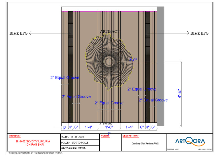 Crockery Unit Partition Wall - Chirag Bhai | PDF
