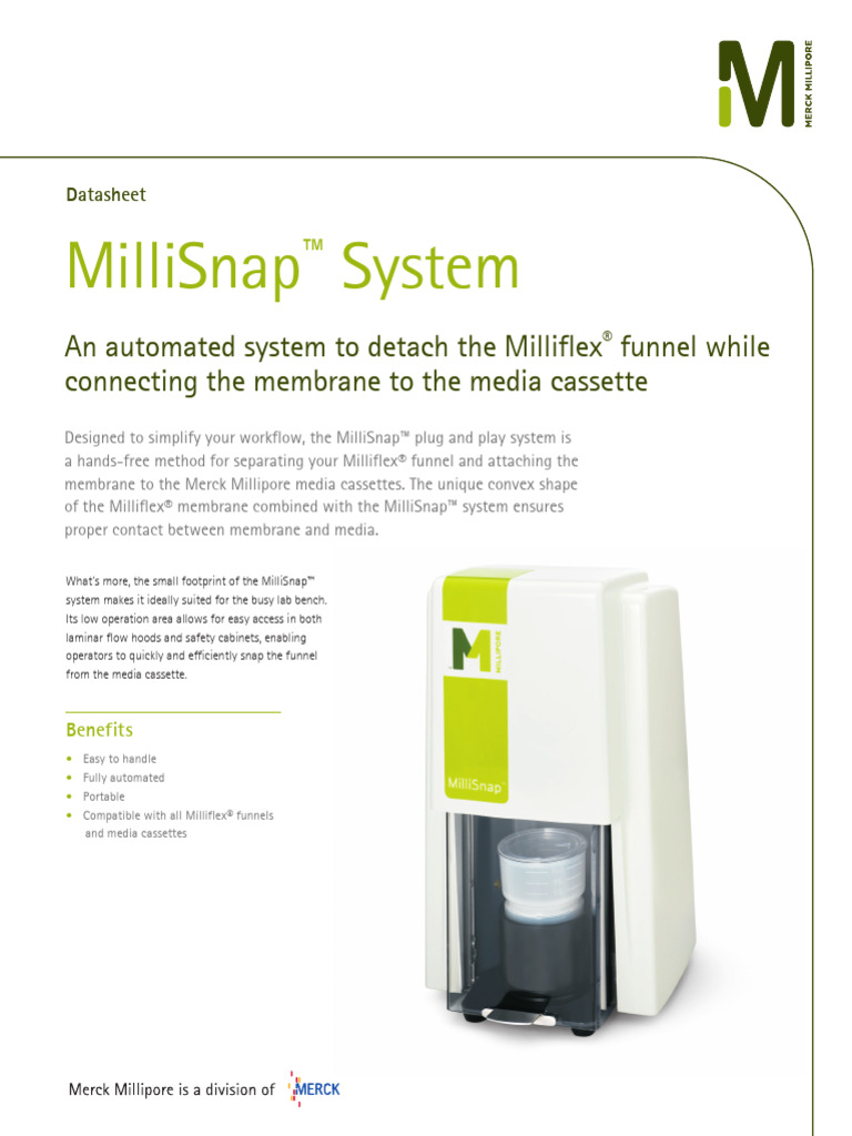 MilliSnap™ System: Automated Funnel Detachment | PDF