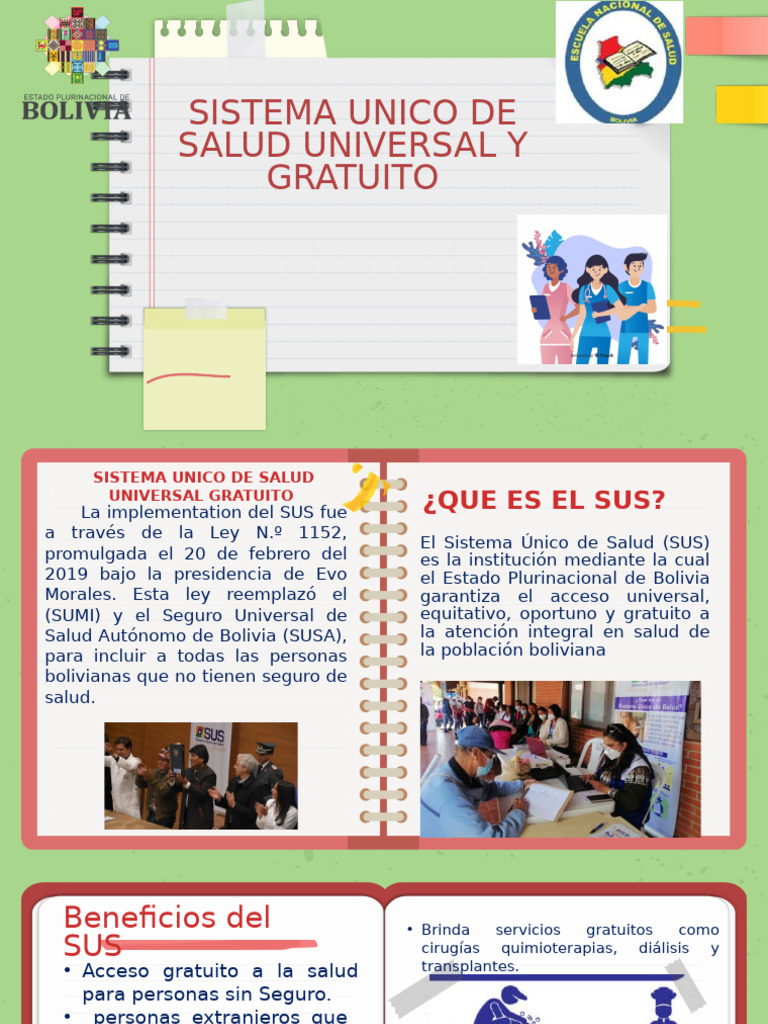 Sistema Único de Salud en Bolivia: SUS | PDF | Cuidado de la salud ...