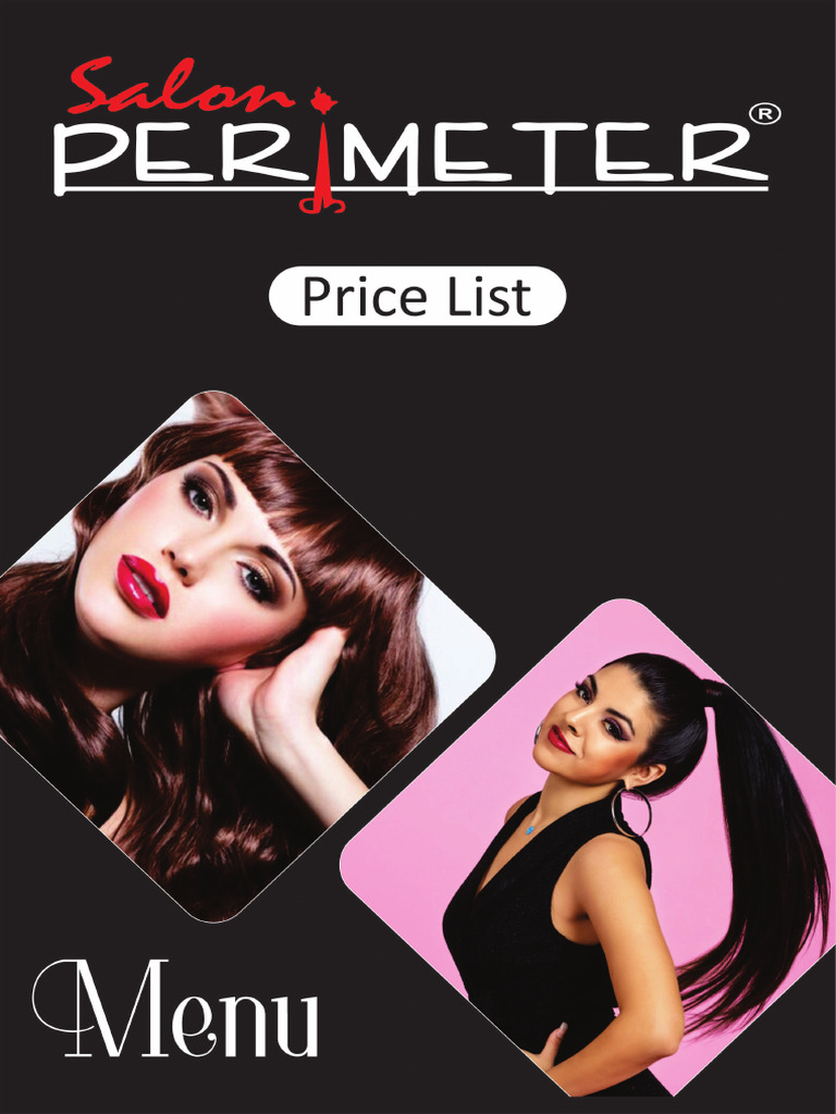 Salon Perimeter Menu 2025 | PDF