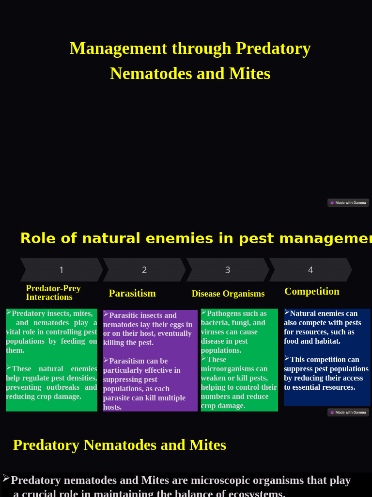 Predatory Nematodes and Mites in Pest Control | PDF | Predation ...