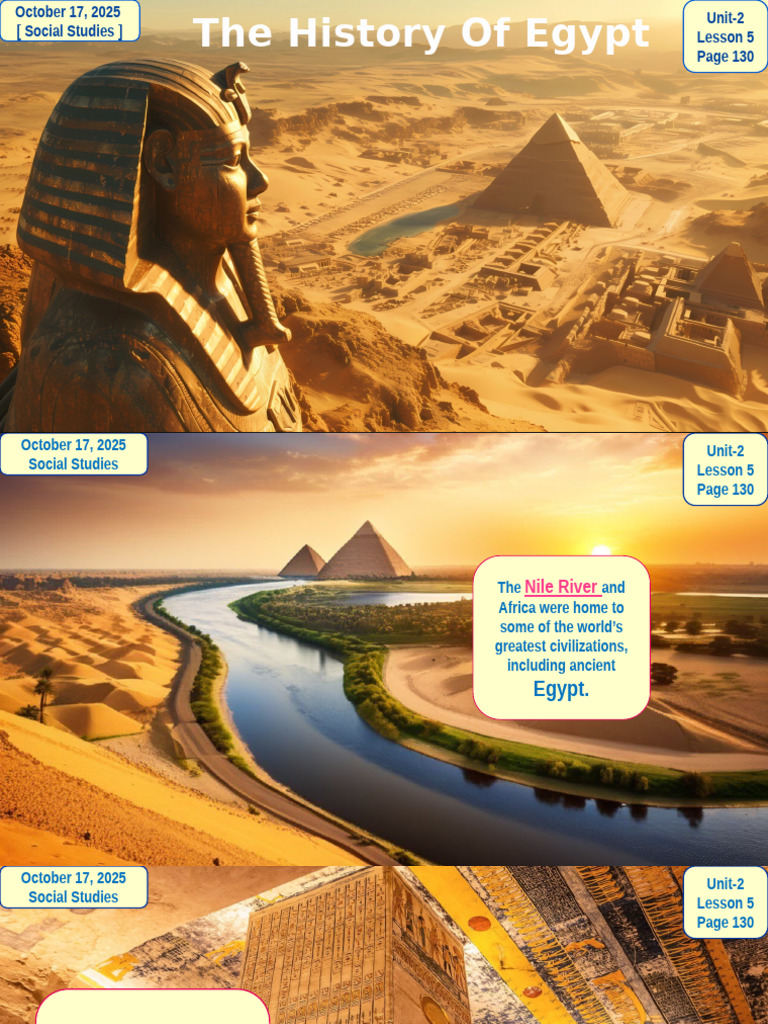 G5 The History of Egypt | PDF | Ancient Egypt | Nile