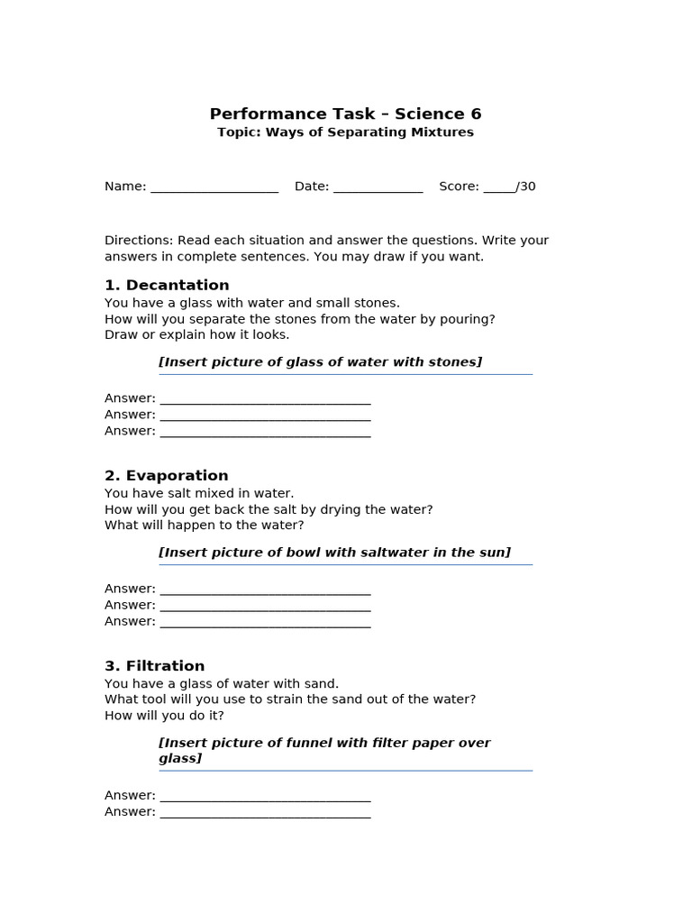Science Performance Task 4-QUARTER 1 | PDF