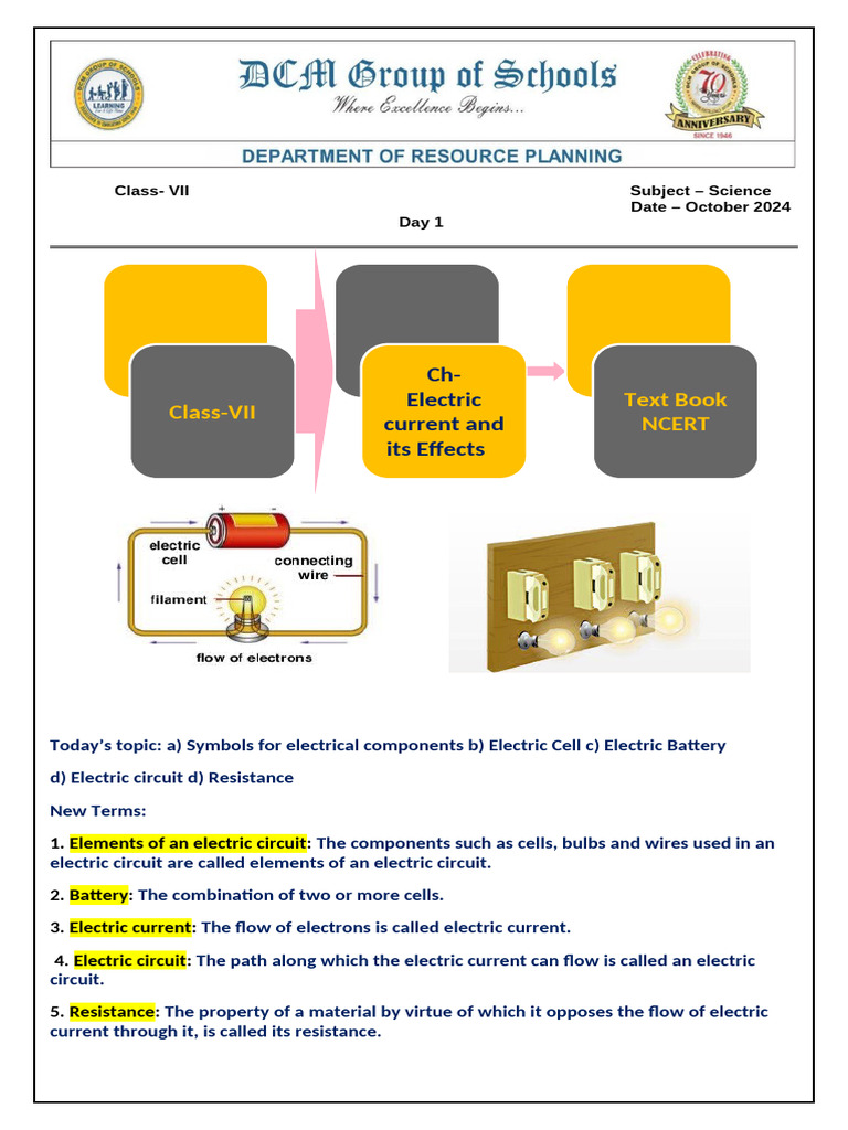 Understanding Electric Circuits and Components | PDF | Series And ...