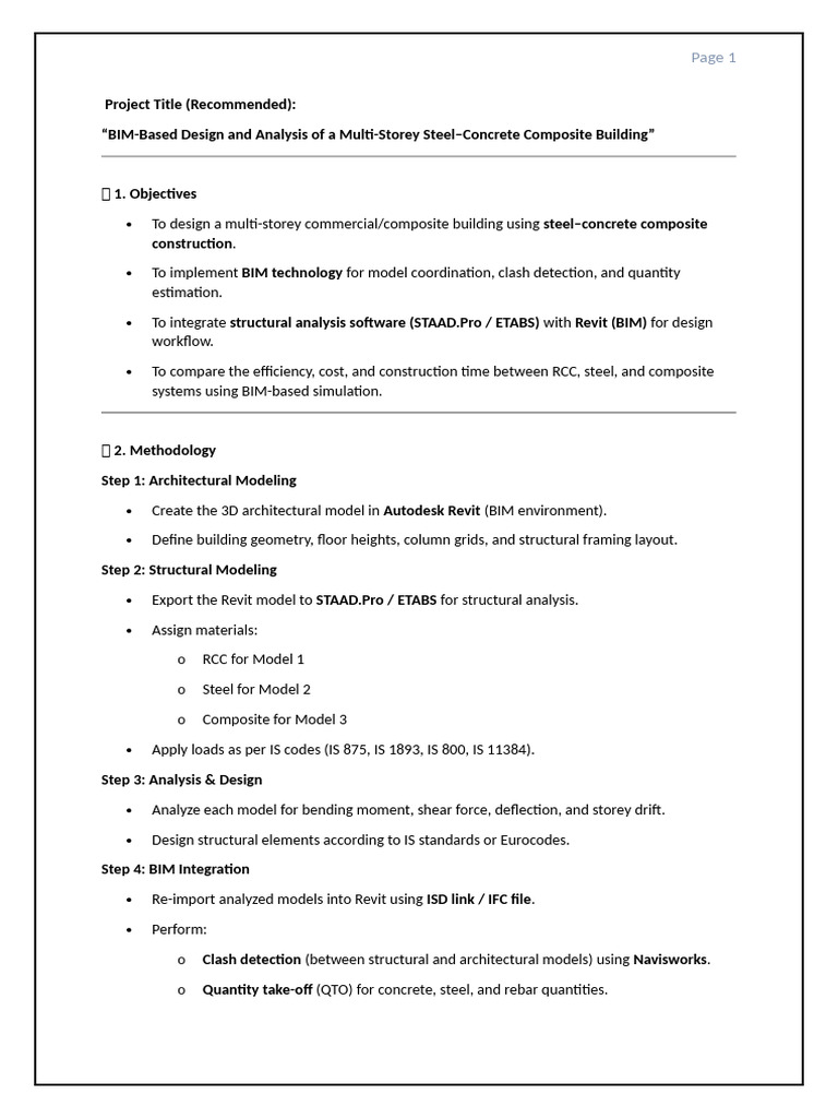Composite Building Structure | PDF | Building Information Modeling ...