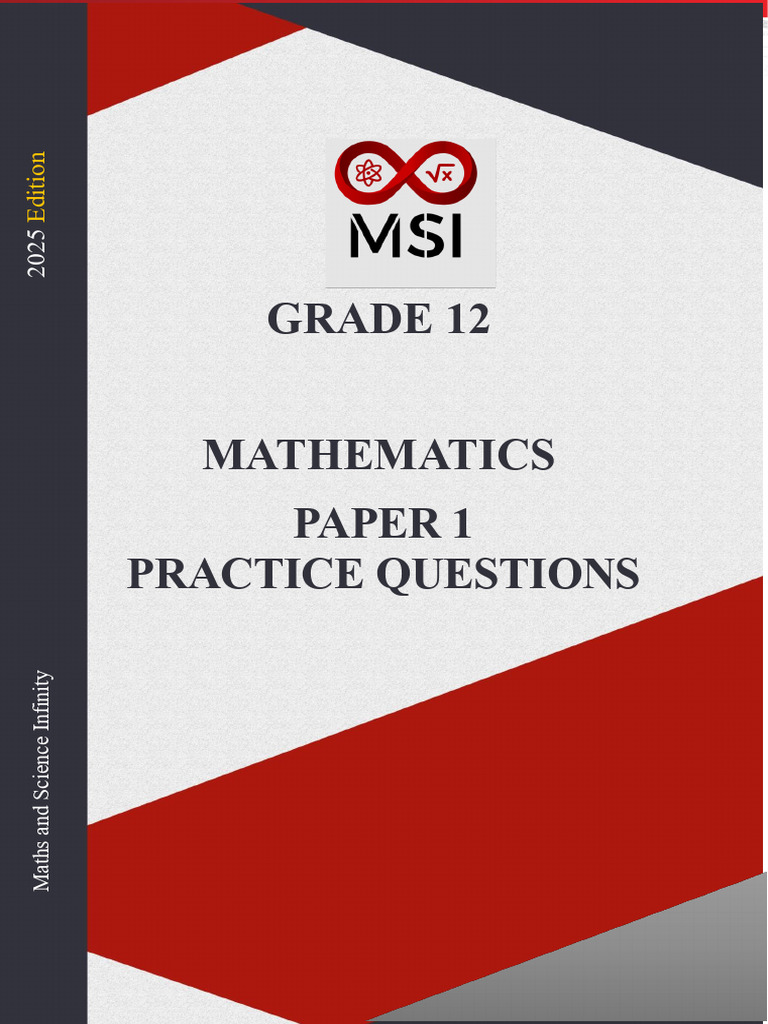 Grade 12 MSI Number Patterns Practice | PDF | Asymptote | Circle