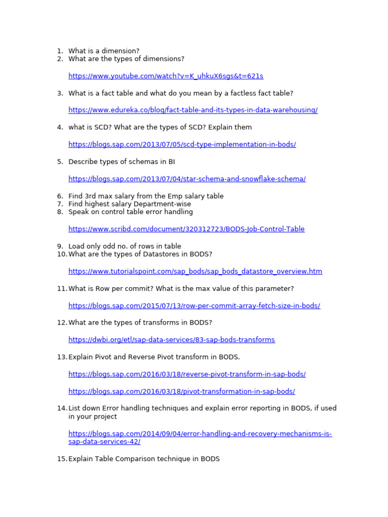BODS Interview Questions-1 | PDF | Information Retrieval | Computer Data