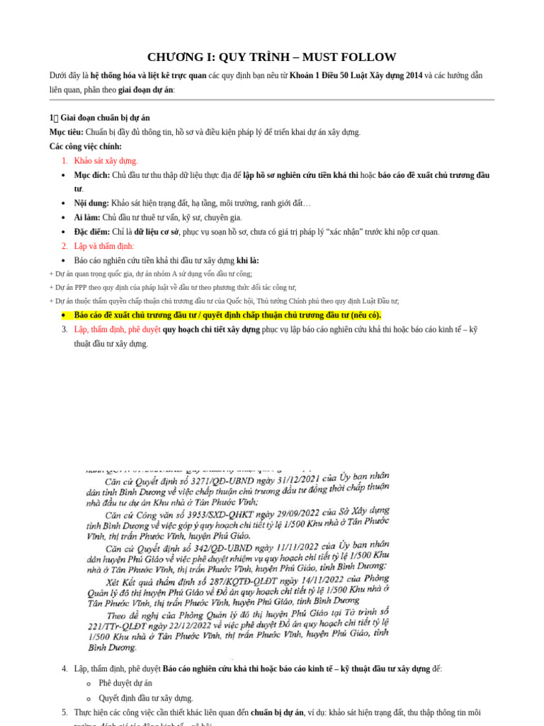 Quy Trình - Must Follow | PDF