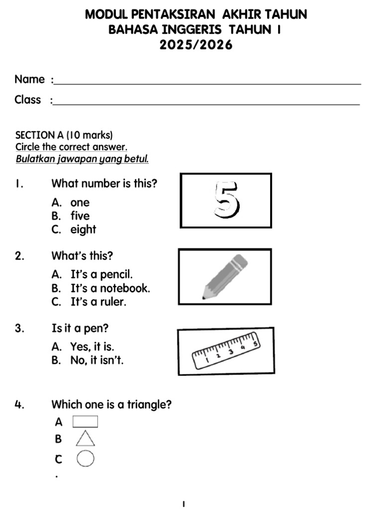 Final Uasa 2025-2026 Year 1 Edited | PDF