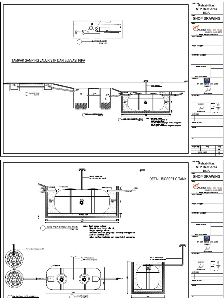 Shop Drawing STP KDA | PDF