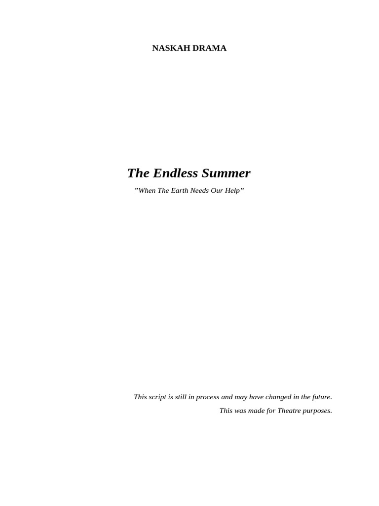 Naskah Drama (Draft #1) | PDF | Natural Environment | Nature