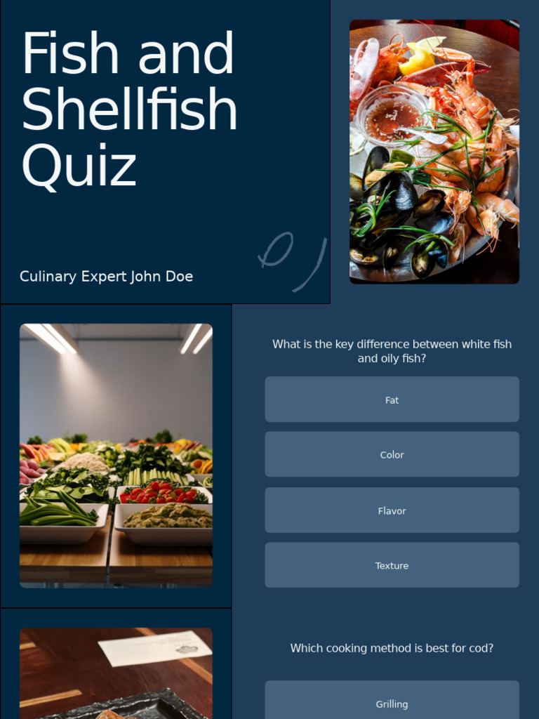 Fish and Shellfish Quiz | PDF