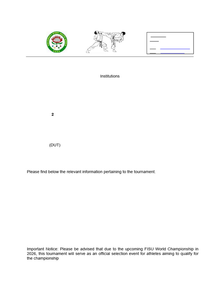 2025 USSA Karate Championship Details | PDF | East Asian Martial Arts ...