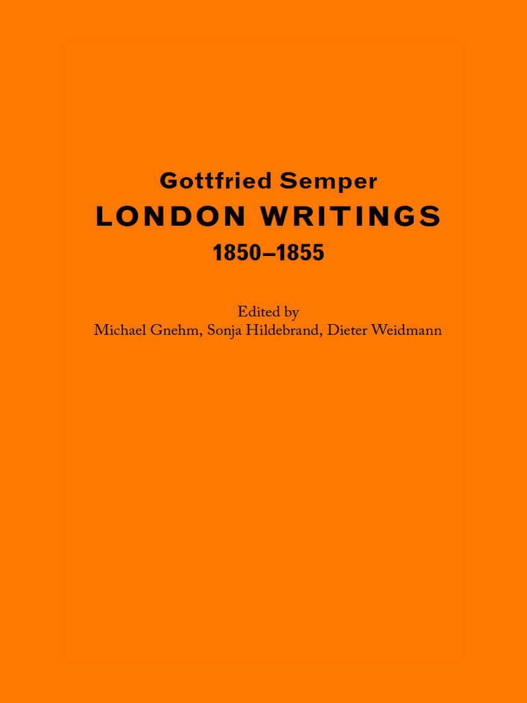 gottfried-semper-london-writings | PDF